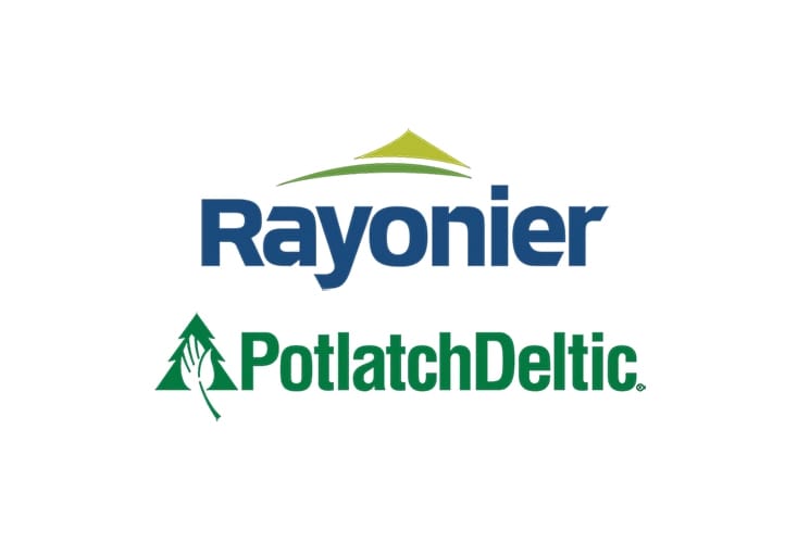 RAYONIER MERGING WITH POTLATCHDELTIC