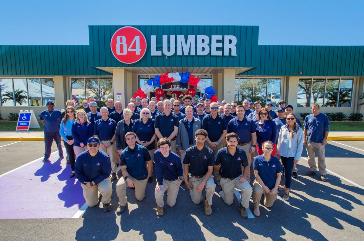 84 LUMBER PUTS ON A SHOW AT SARASOTA STORE OPENING